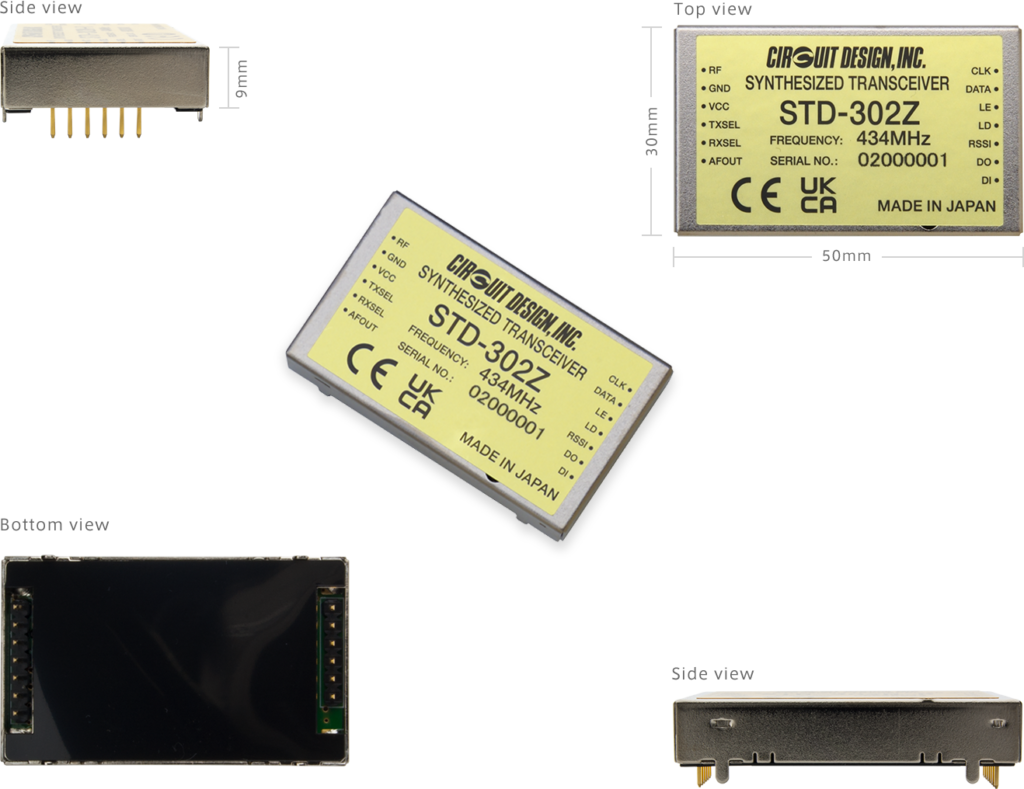 419/429/434/447/458/869/1216/1252 MHz Transceiver | STD-302Z | products ...